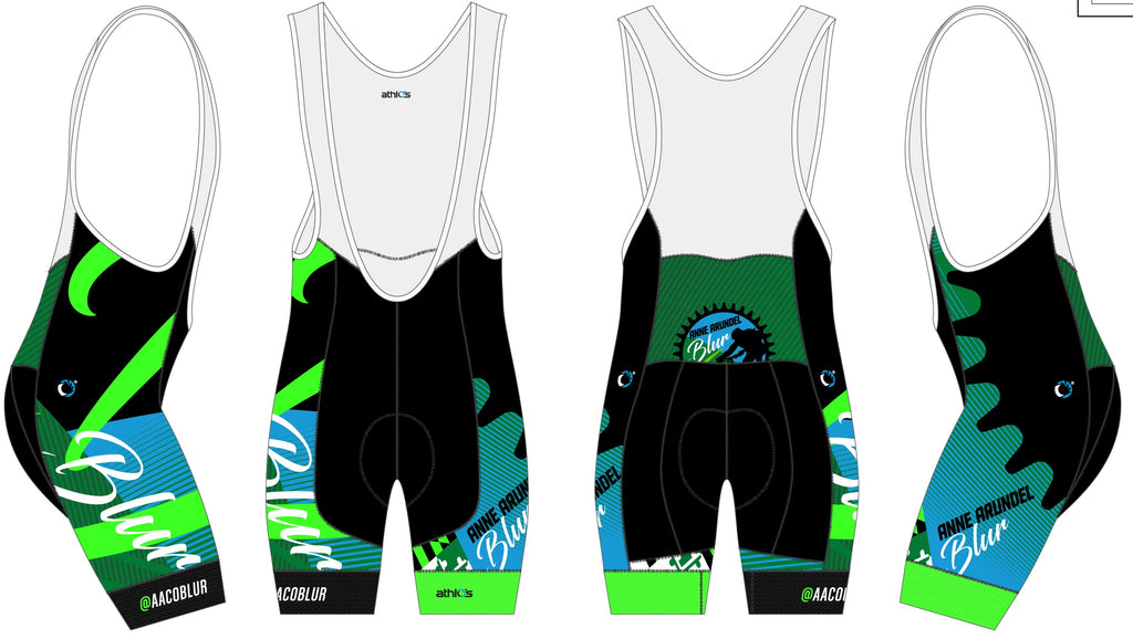 Squad One Bib-Short Men's - Anne Arundel Blur – Athlos Custom