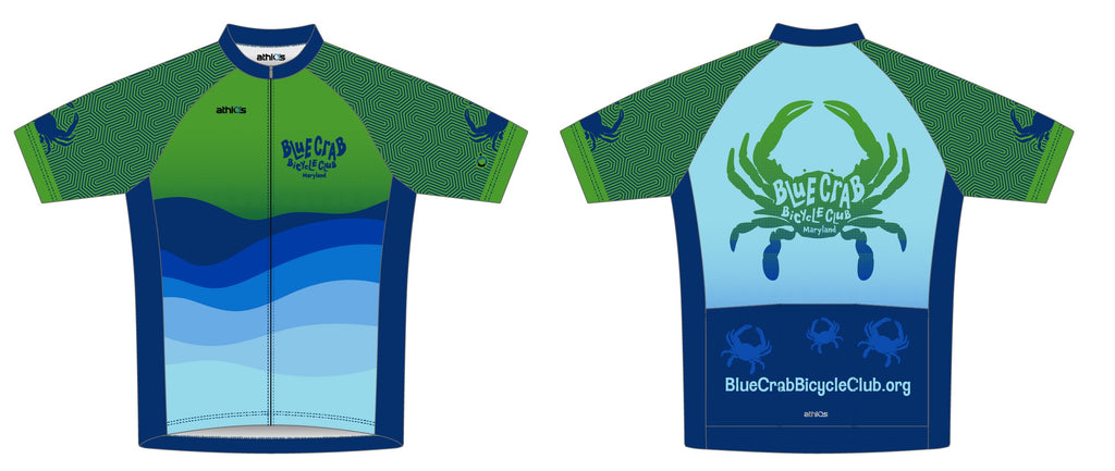 Squad-One Jersey Mens - Blue Crab Bicycle Club – Athlos Custom