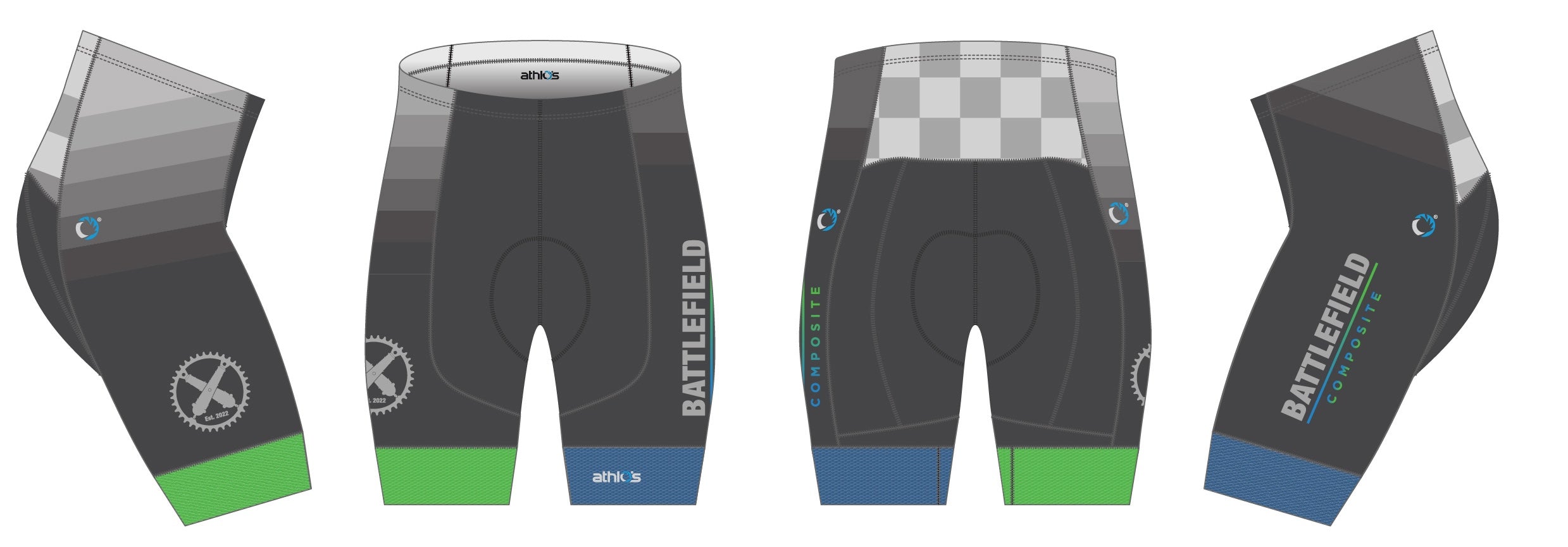 Split-Zero Short Men's- Battlefield Composite – Athlos Custom