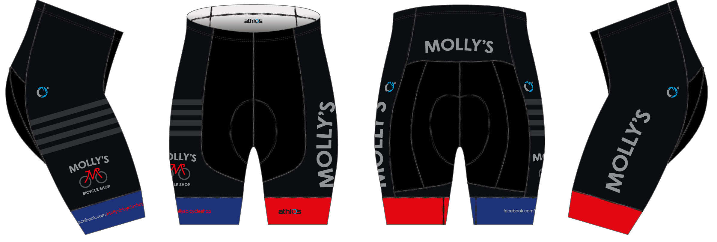 Squad-One Short Women's - Molly's Bicycle Shop – Athlos Custom